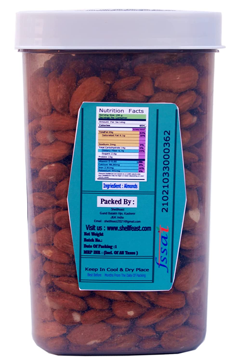 Shellfeast Kashmiri Mamra Badam Almond Kernels , Kashmiri Badam Giri 1 ...